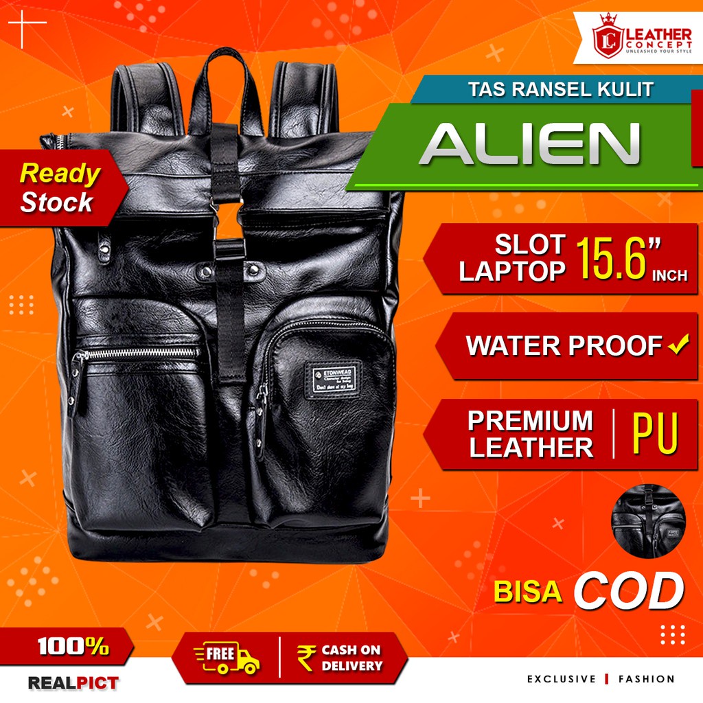 Jual LEATHER CONCEPT Tas Ransel Kulit Pria Tas Backpack Pria Tas ...