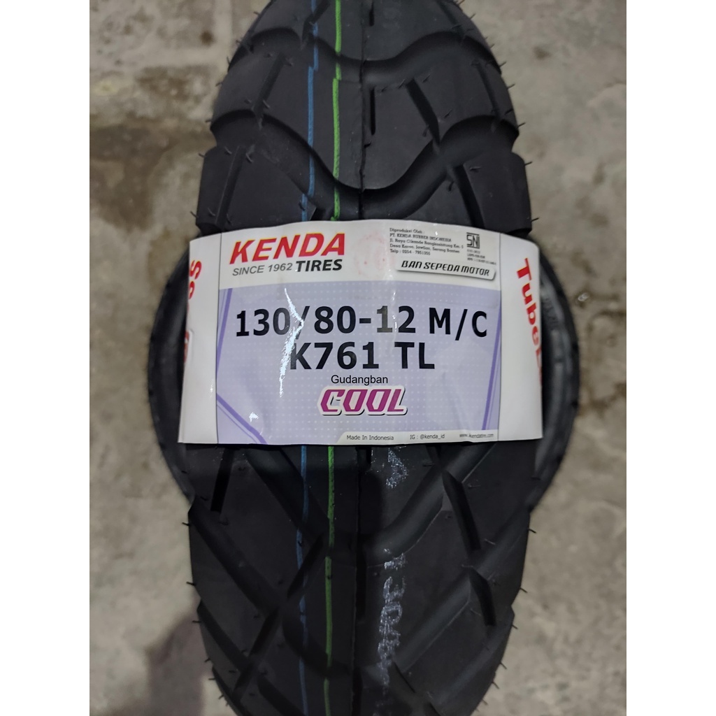 Jual KENDA K761 130 80 - 12 Ban luar Dual Sport semi trail Tubeless Motor Ring 12 FREE PENTIL ...