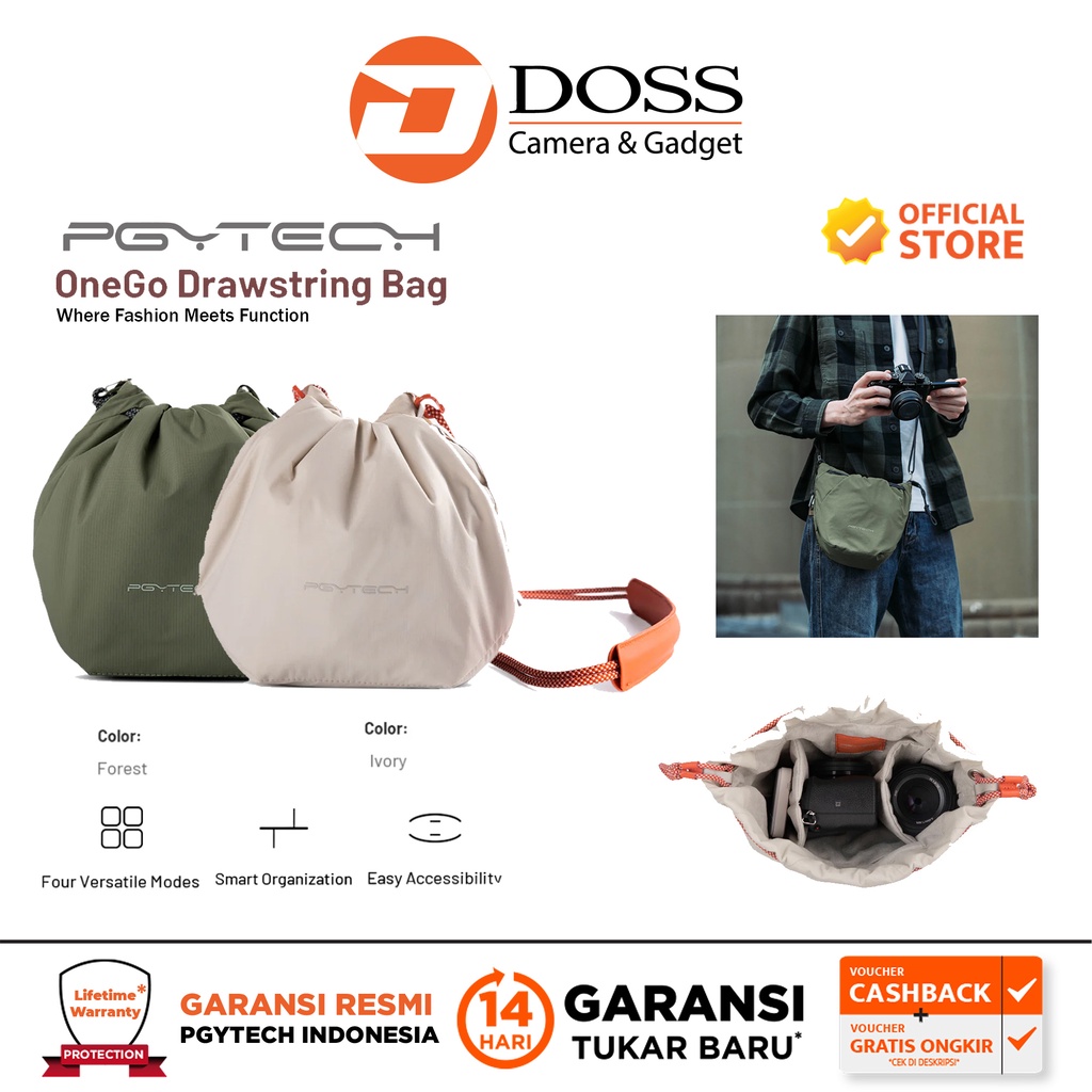 Jual PGYTECH OneGo Drawstring Bag Camera Bag One Go Drawstring | Shopee ...