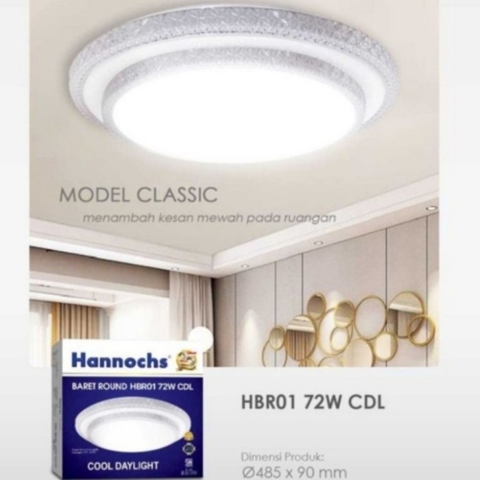 Jual Lampu hannochs baret round HBR02 72W model unik plafon lamp ...
