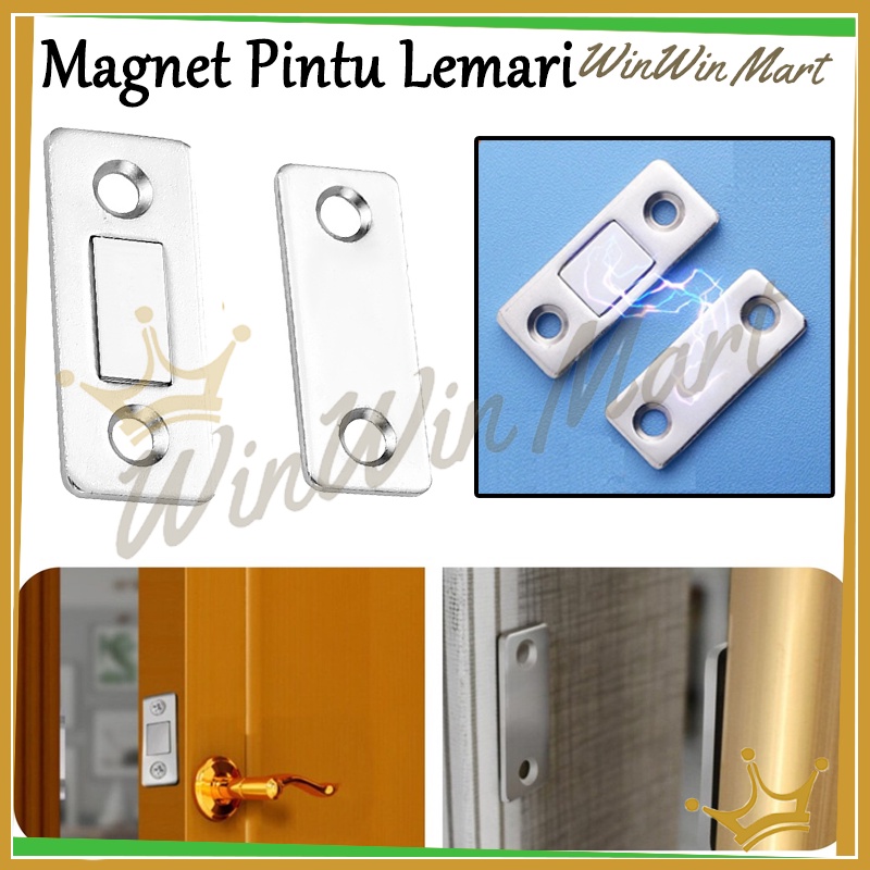 Jual WWM Magnet pintu lemari laci Catches Magnet / Magnetic Door Closer ...