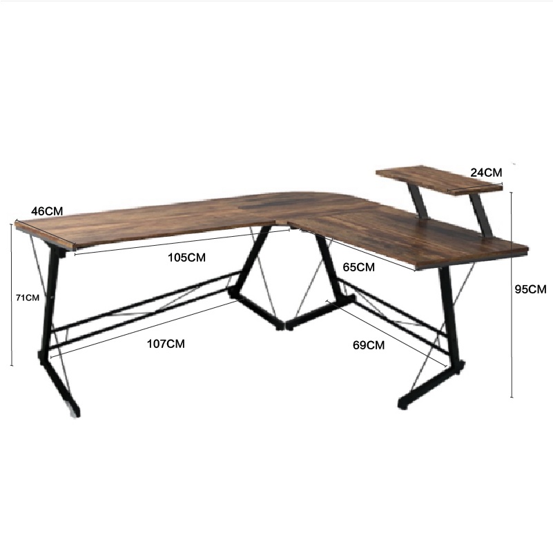 Jual Khamaja Meja L -Meja Komputer - Meja Gaming- Meja kerja - L shaped ...