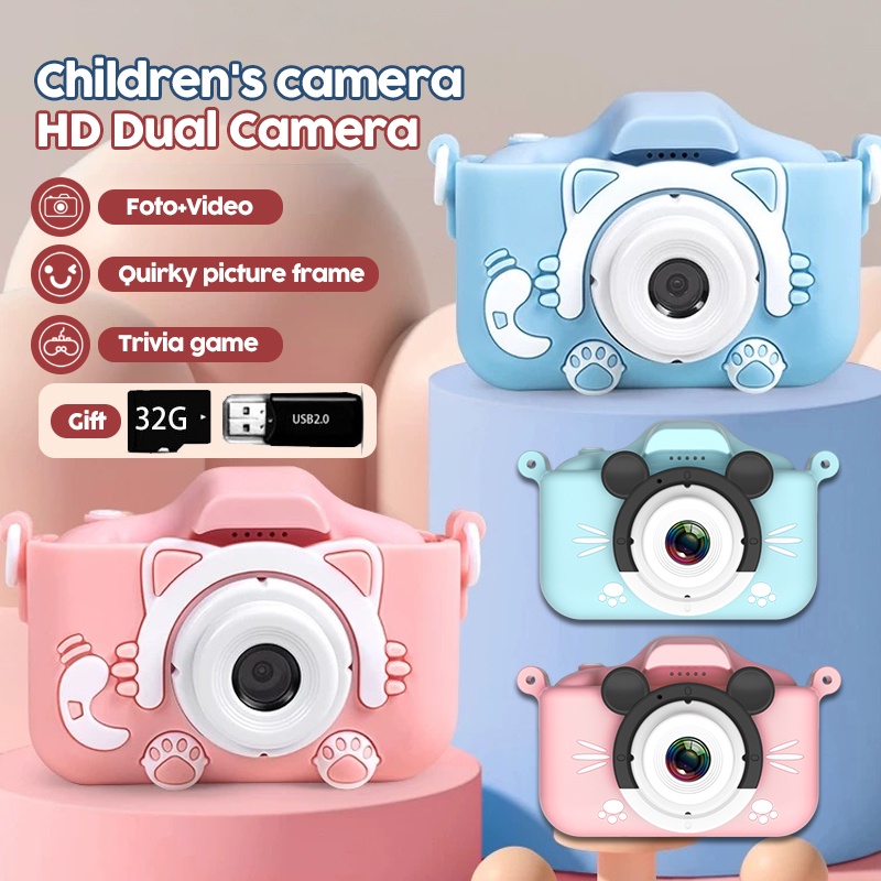 Jual Mini Kids Kamera Digital Dual 32GB Camera Video 1080p For Child ...