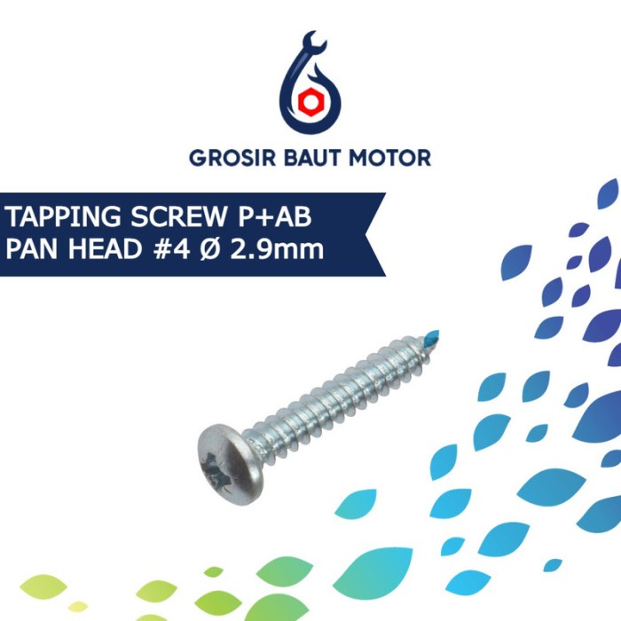 Jual 100 Pcs Skrup PAB 4 x 5/8" 1,57 cm Sekrup Philip Tapping Screw ...