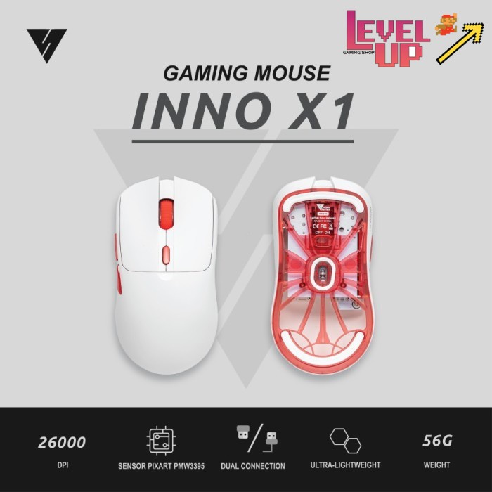 Jual VortexSeries INNO X1 Super Light Wireless Gaming Mouse | Shopee ...