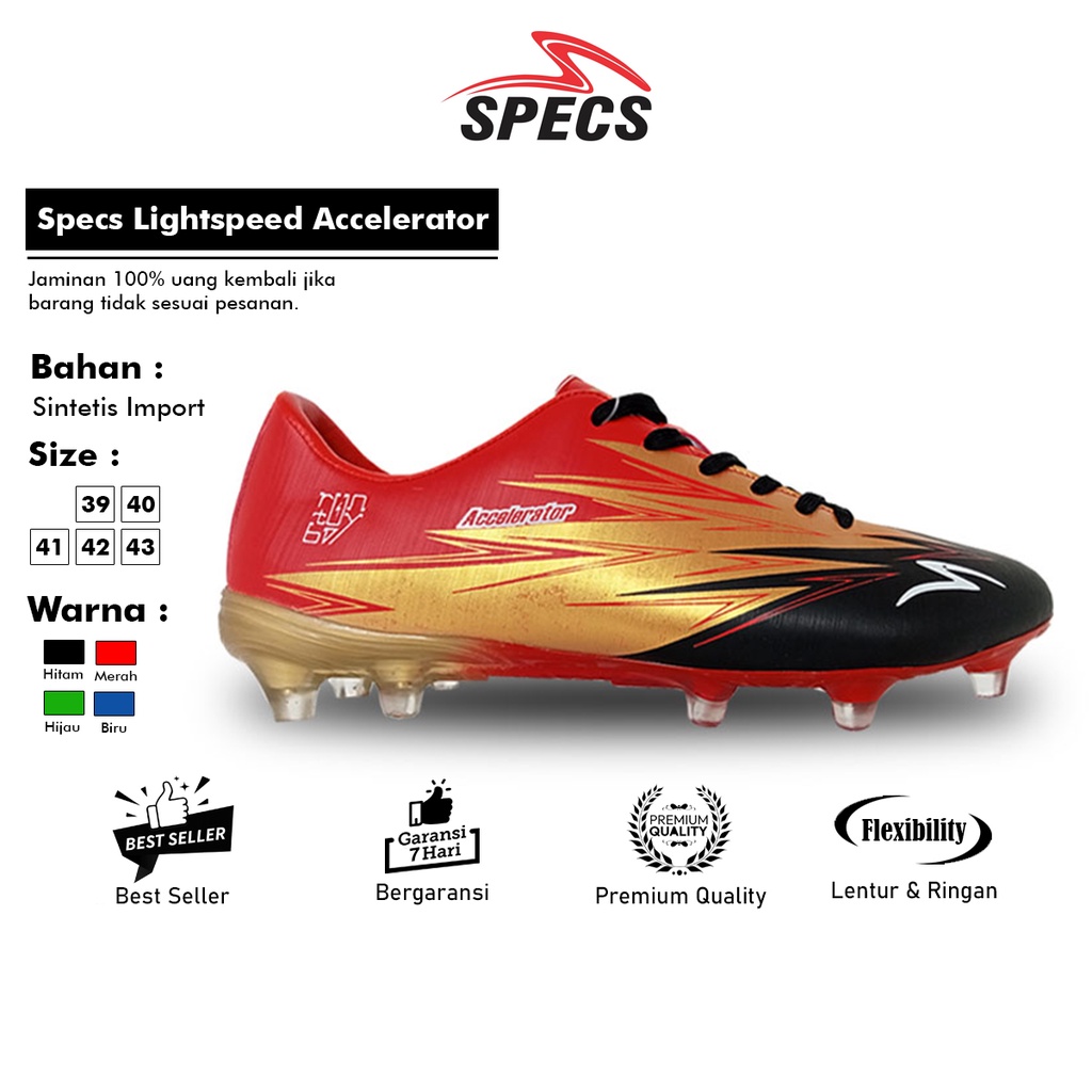 Jual SEPATU BOLA SPECS LIGHTSPEED 3 FG SEPATU SEPAKBOLA ACCELERATOR L ...