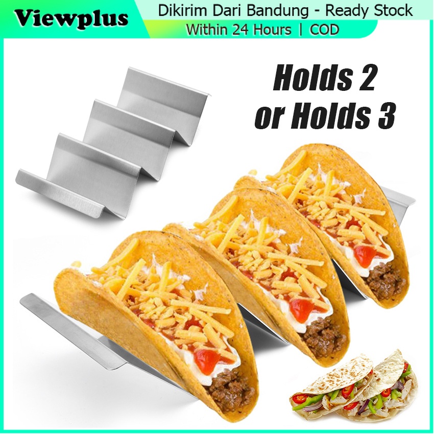 Jual Dudukan Taco Holder Stand Stainless Wave Shape Tempat Nachos ...