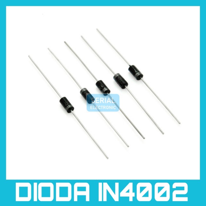 Jual DIODA IN4002 1N 4002 RECTIFIER DIODE IN 4002 1A 100V 0.1KV ...