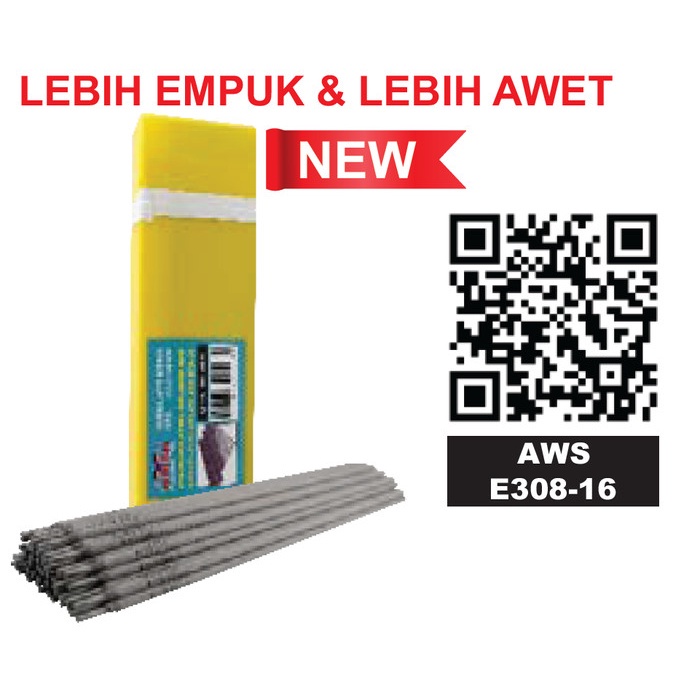 Jual WIPRO AWS E308-16 Welding Rod / Kawat Las Stainless Stenlis 2 2.6 ...
