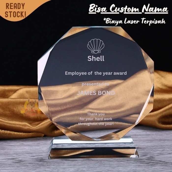 Jual P84-S Plakat Bulat kristal Trophy Crystal kaca Piala kejuaraan ...