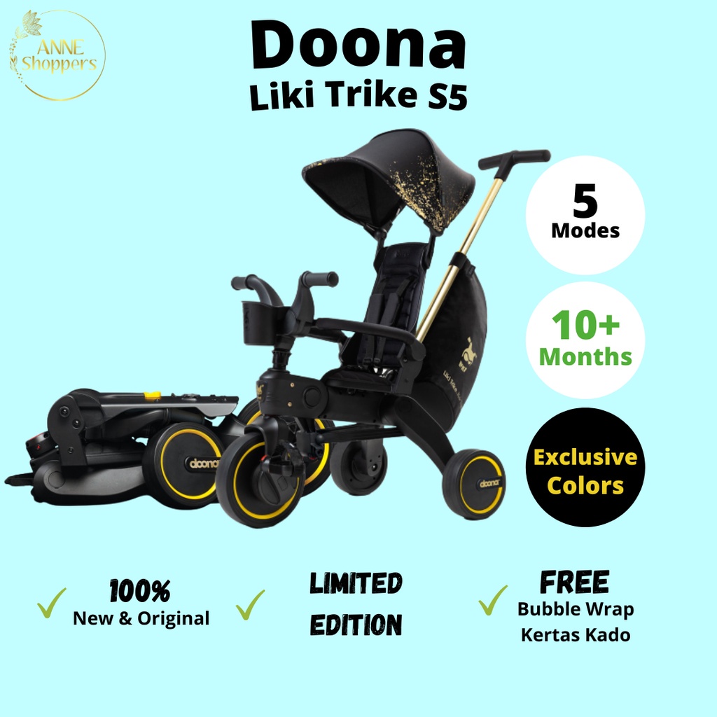 Jual Doona Liki Trike S5 Limited Edition - Gold - Sepeda Roda Tiga Anak ...