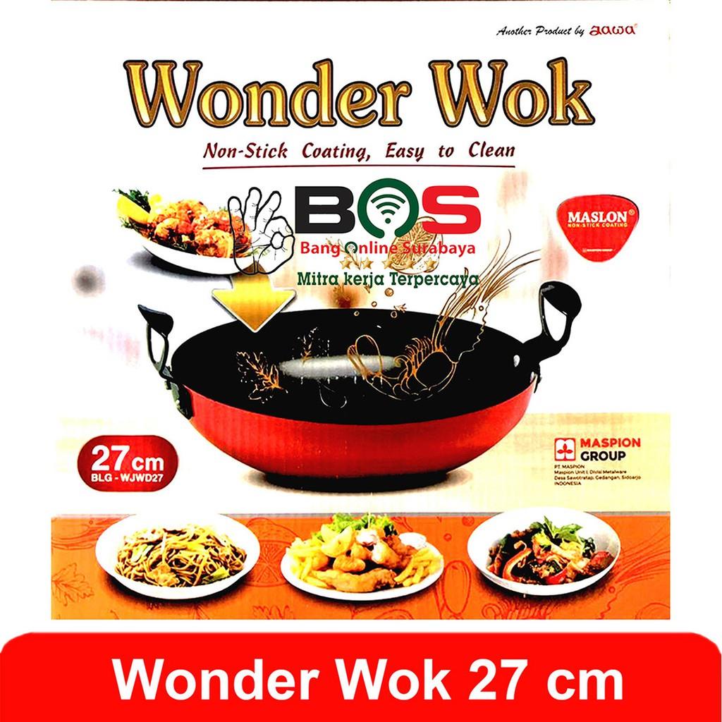 Jual Panci Wajan Penggorengan Maspion Wonder Wok Panci Teflon Panci ...