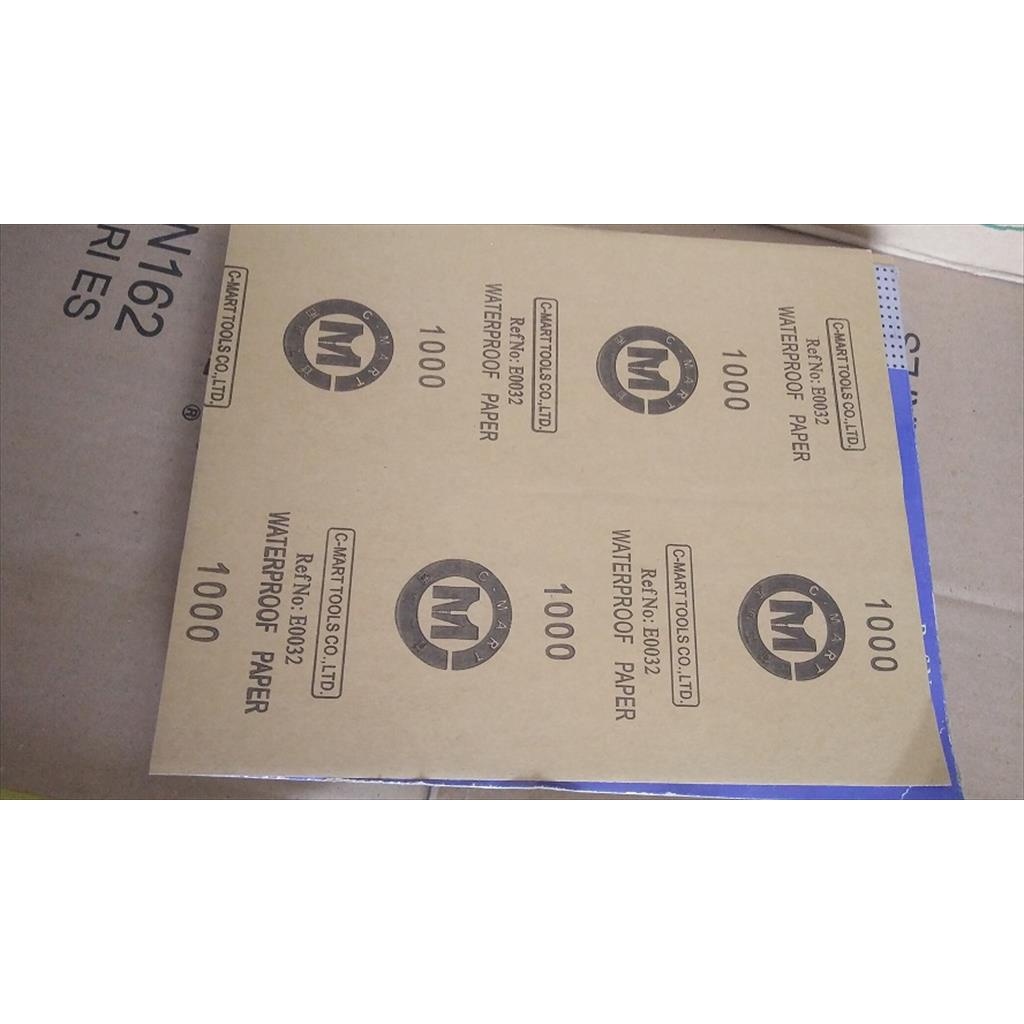 Jual Amplas Lembaran Grit 1000 Kertas Waterproof Abrasive Halus C-Mart ...