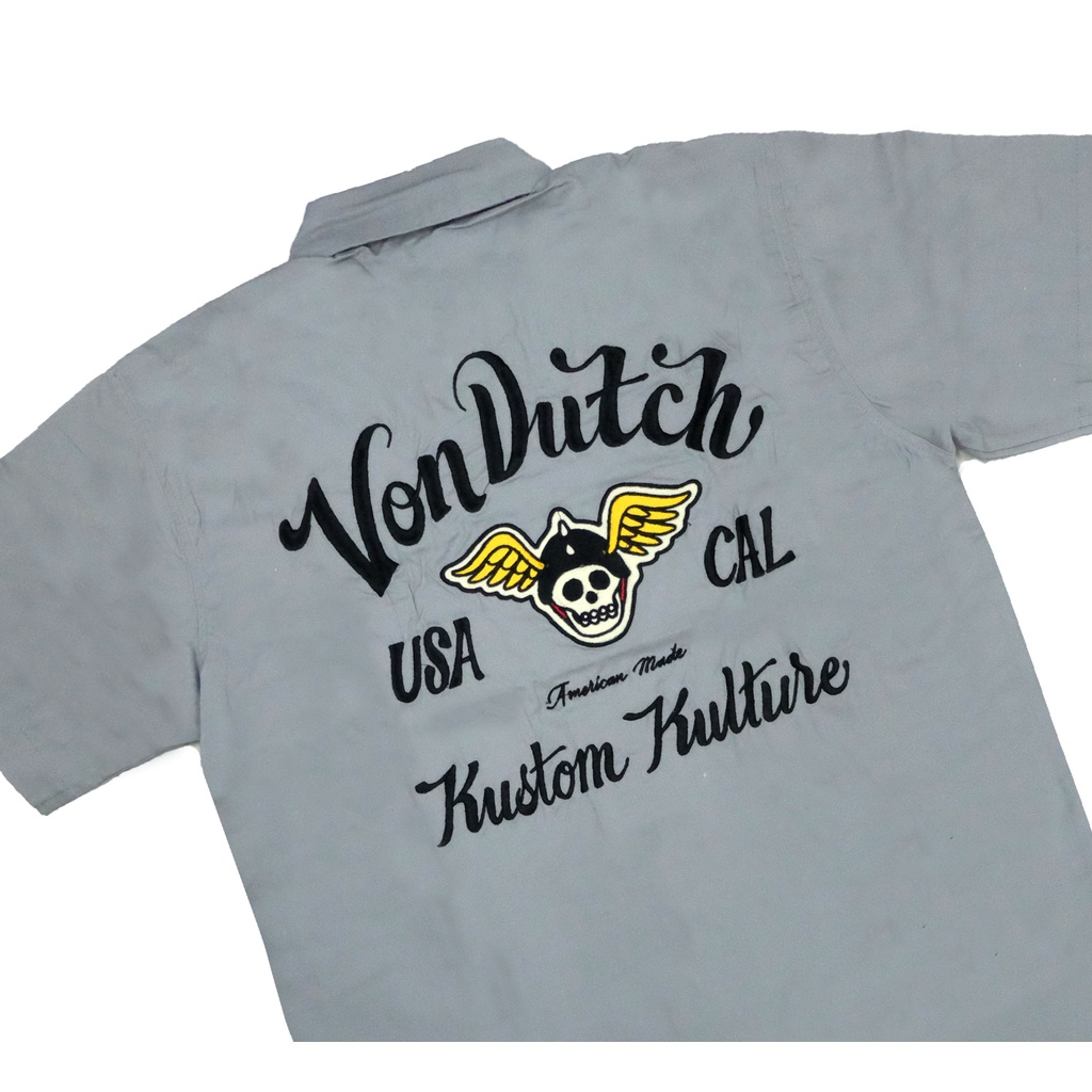 Jual Von Dutch Workshirt 0890 Grey | Shopee Indonesia