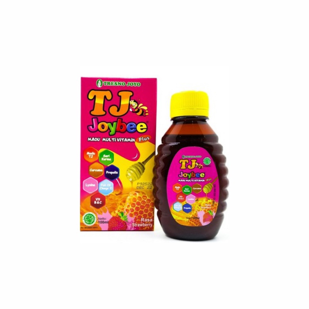 Jual TJ Joybee Strawberry 100ml - Madu Multivitamin Plus Untuk Anak | Shopee Indonesia