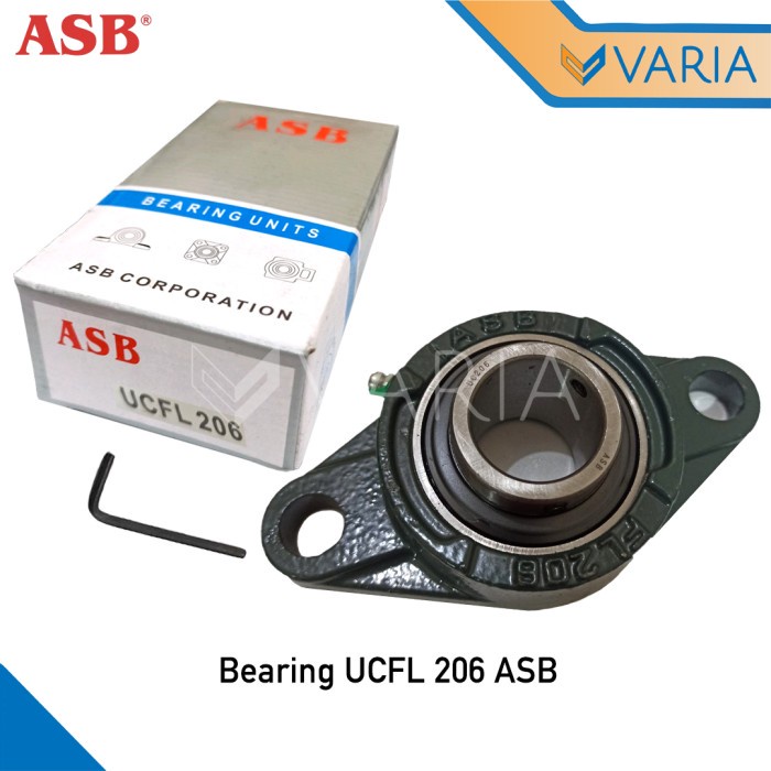 Jual Bearing UCFL 206 ASB Diameter As 30 mm Laher Pillow Block Duduk | Shopee Indonesia