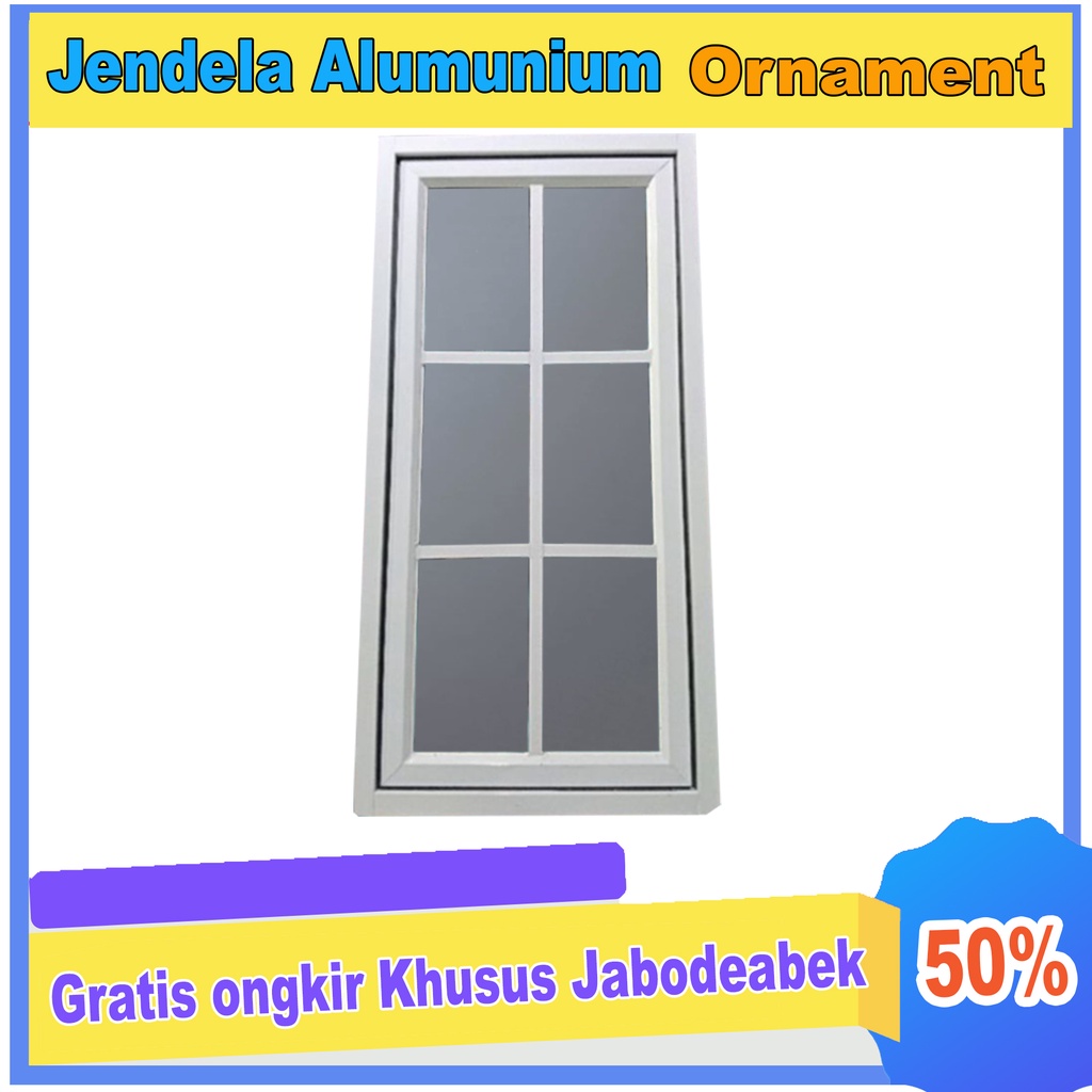Jual jendela aluminium 120x40 ornament | Bovenli Alumunium Alumunium ...