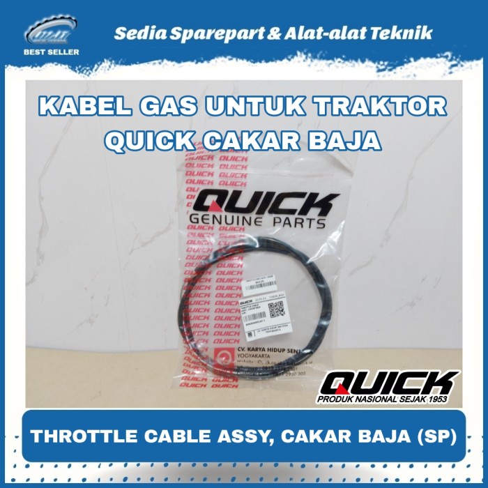 Jual THROTTLE CABLE KABEL GAS TRAKTOR DARAT QUICK CAKAR BAJA (SP ...