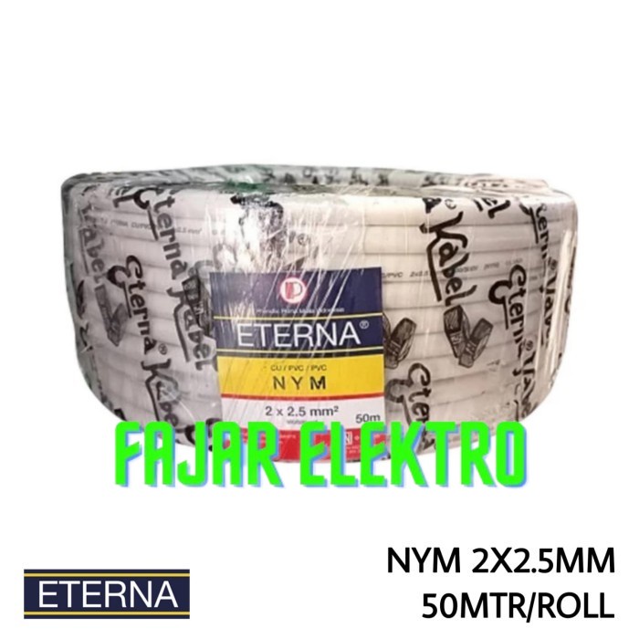 Jual Kabel ETERNA NYM 2x2.5 2x2,5 mm 50 meter | Shopee Indonesia