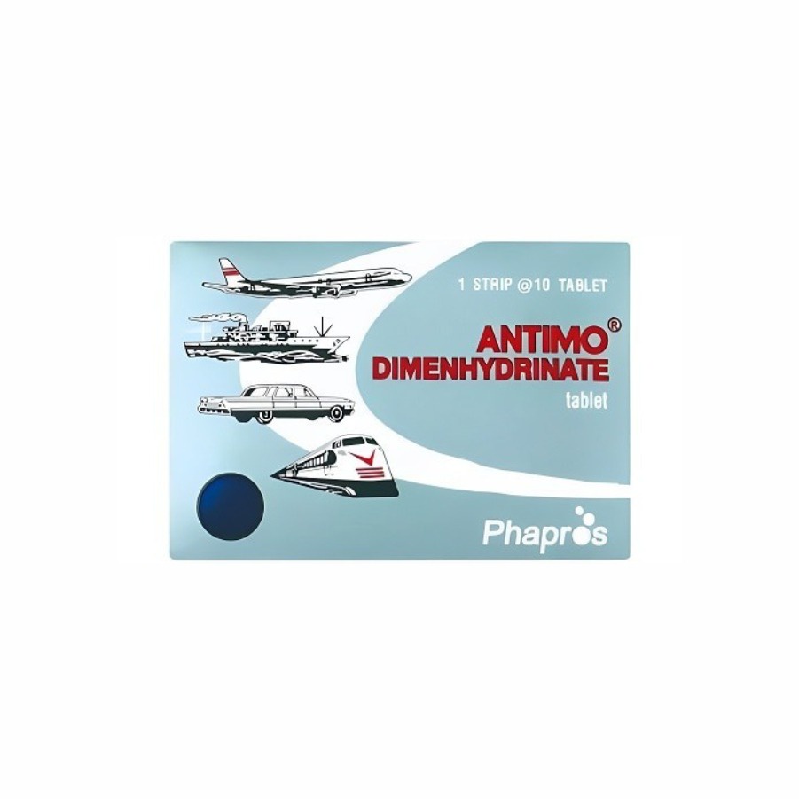 Jual ANTIMO 50 MG Strip Isi 10 Tablet - Meredakan Mabuk Perjalanan AO ...