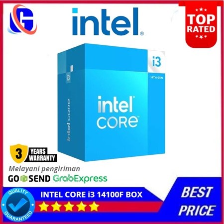 Jual Processor Intel Generasi 14 Core i3 14100F Box Resmi | Shopee Indonesia