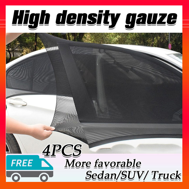 Jual 【2-4PCS SUV Truck Car】 Auto Shading Mosquito Net Checketening Net ...