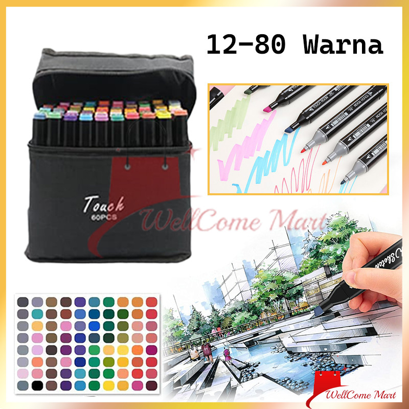 Jual General Marker Set / Animation Marker Set Sketsa / 12-80 Warna ...