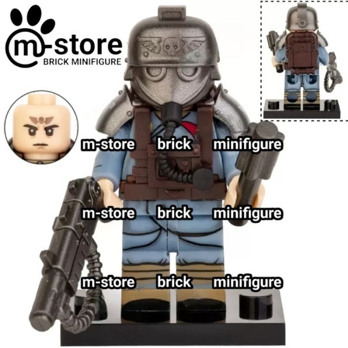 Jual brick wh40k death korps of krieg meltagun weapon specialist mini ...