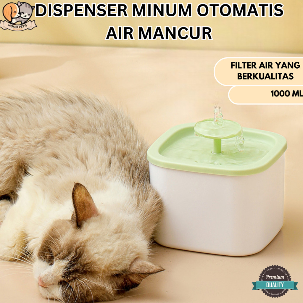 Jual Dispenser Minum Kucing Otomatis 1000ml Pet Water Fountain Tempat ...