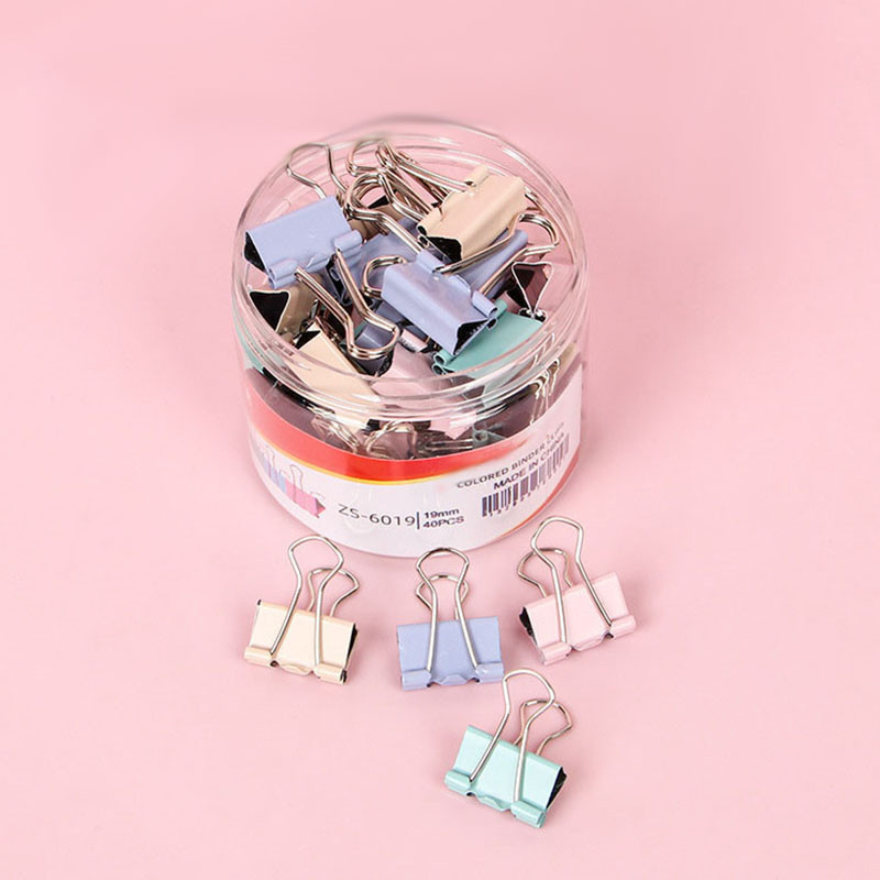 Jual Colorful Metal Paper Clips High Quality Binder Clips Document ...