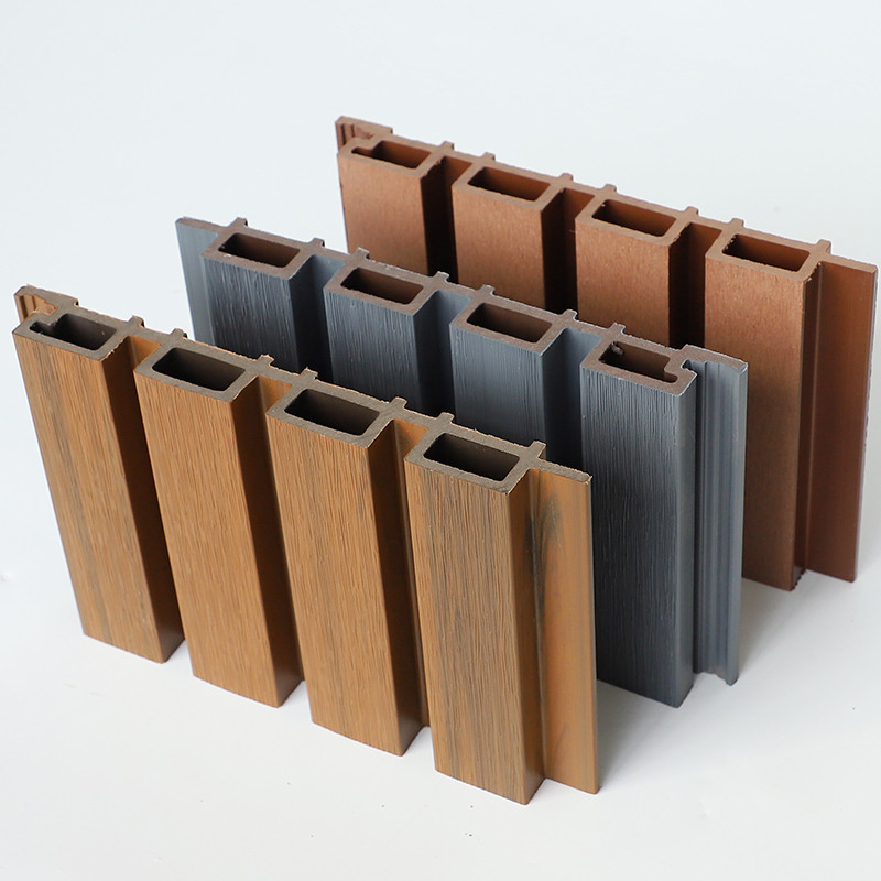 Jual wood grain outdoor fluted wpc wall panel wpc lock wallboard Easy ...