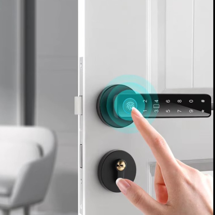 Jual Smart Door Lock Handle Fingerprint / Handle Pintu Sidik Jari Pintar M20 / Kunci Pintu ...
