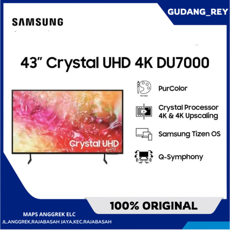 Jual SAMSUNG 43DU7000 SMART LED TV 43 INCH UHD 4K - GARANSI RESMI ...