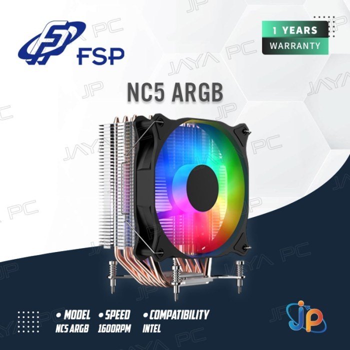 Jual FSP NC5 ARGB - CPU Air Cooler Fan Intel | Shopee Indonesia