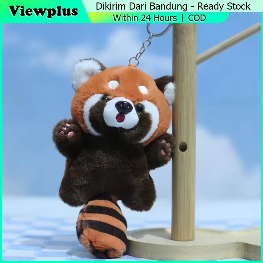 Jual Gantungan Kunci Boneka Red Panda Rakun Bulu Lucu Plush Toy Doll ...