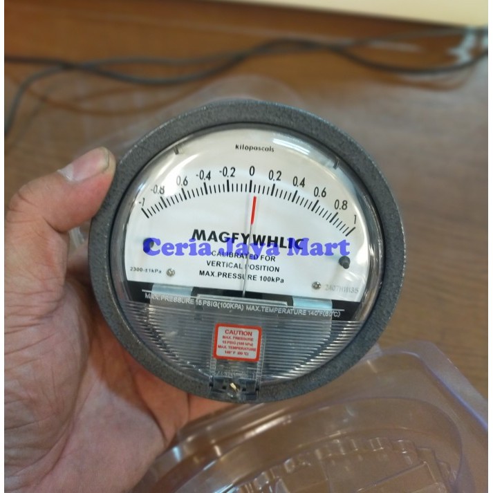 Jual Magnehelic Pressure Gauge -1000 - + 1000 Pascal / Vacuum ...