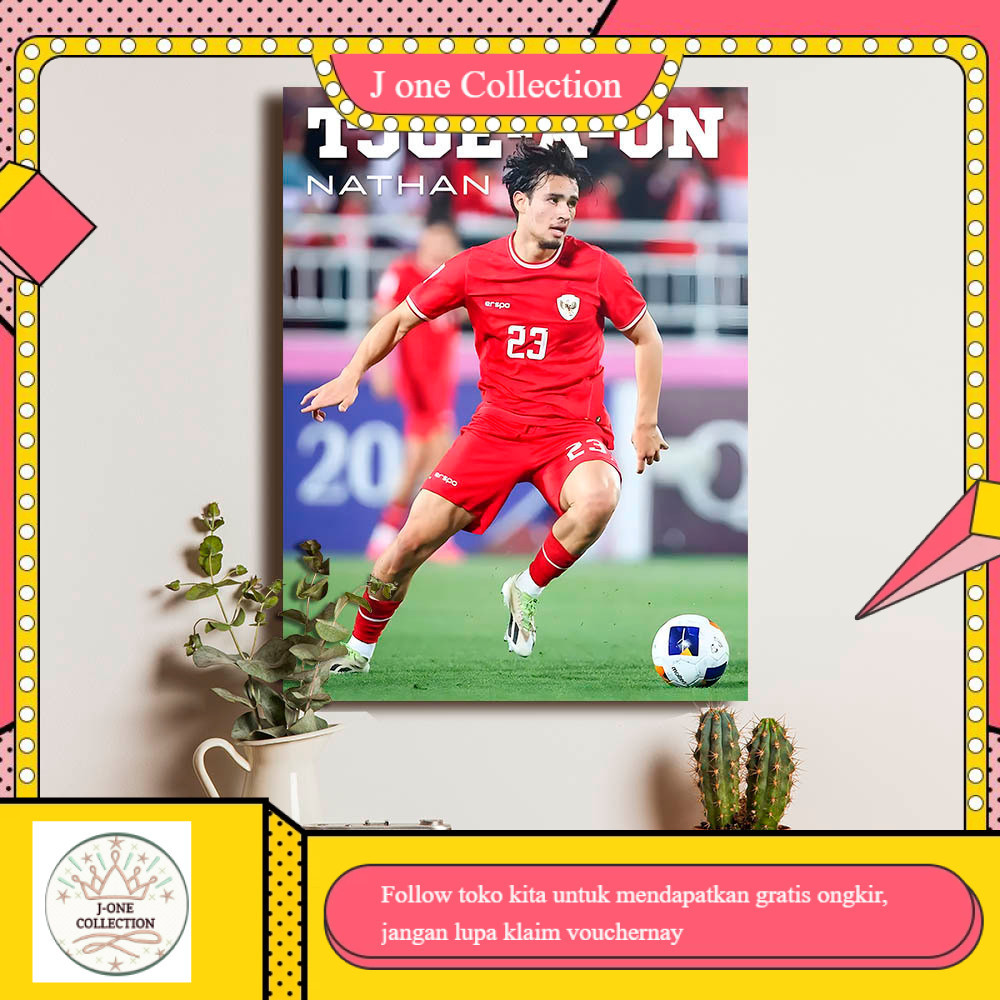 Jual walldecor kayu/mdf/Nathan Tjoe A On Timnas Indonesia Sepakbola ...