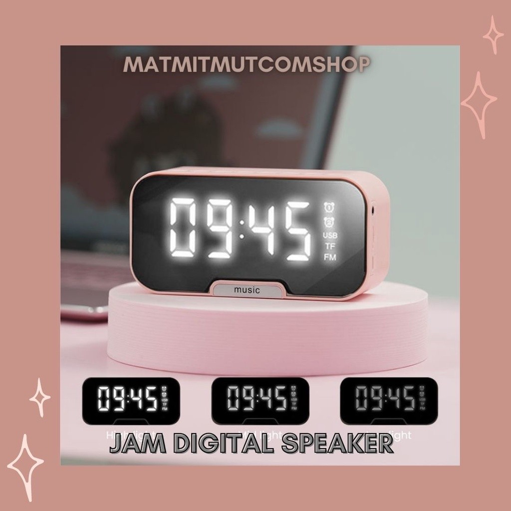Jual JAM DIGITAL MODEL ALARM SPEAKER COCOK BUAT KANTOR ATAU KAMAR Jam ...