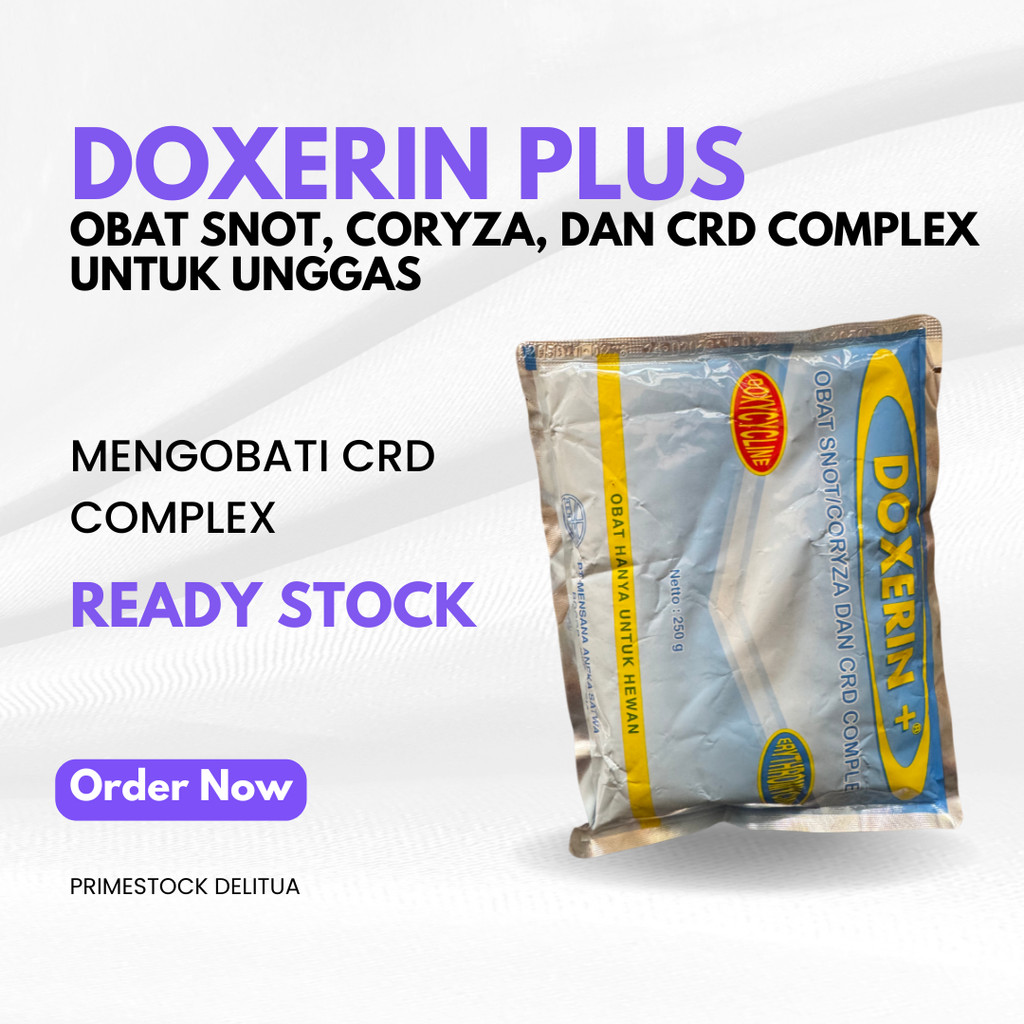 Jual Doxerin Plus 250g - Obat Snot, Coryza, dan CRD Complex untuk ...