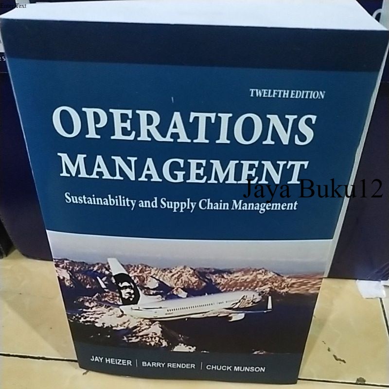 Jual Buku Buku Operations Management Twelfth Edition by Jay Heizer ...