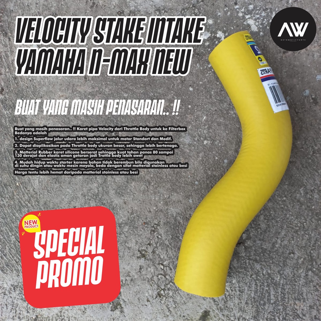 Jual NEW Velocity stake intake yamaha N-MAX by AUTOWAY | Shopee Indonesia