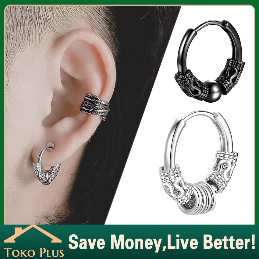 Jual Anting Tindik Titanium Gaya Punk Hip Hop Untuk Pria Dan Wanita ...