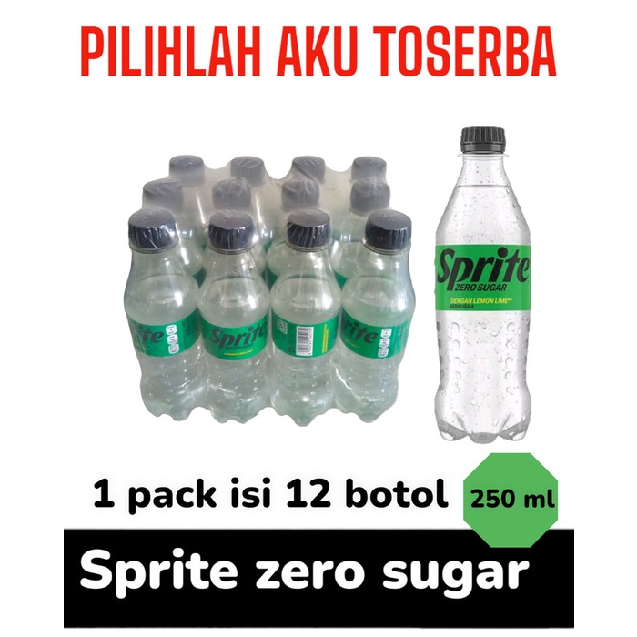 Jual Sprite ZERO SUGAR MINI Botol Pet Imut - (HARGA 1 PACK ISI 12 botol ...
