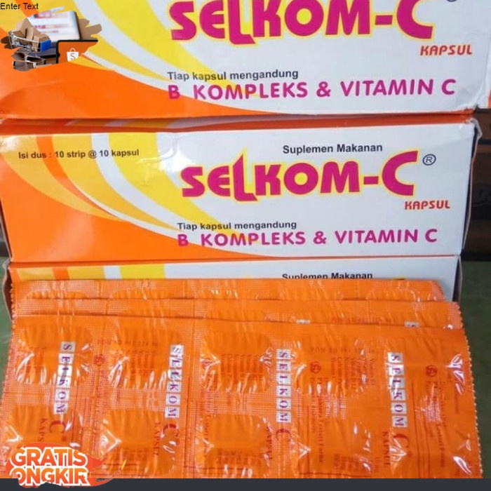 Jual ready vitamin c plus b komplek selcom c strip 10 tablet | Shopee Indonesia