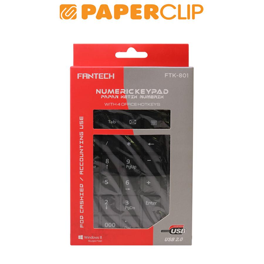 Jual KEYBOARD NUMERIC KEYPAD FANTECH K801 | Shopee Indonesia
