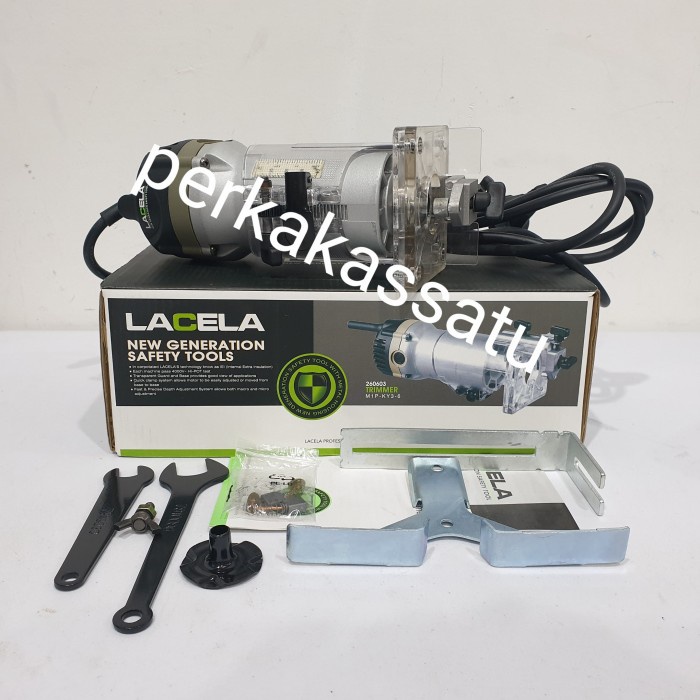 Jual MESIN HAND ROUTER PROPIL PROFIL TRIMMER KAYU TANGAN LACELA 260603 ...