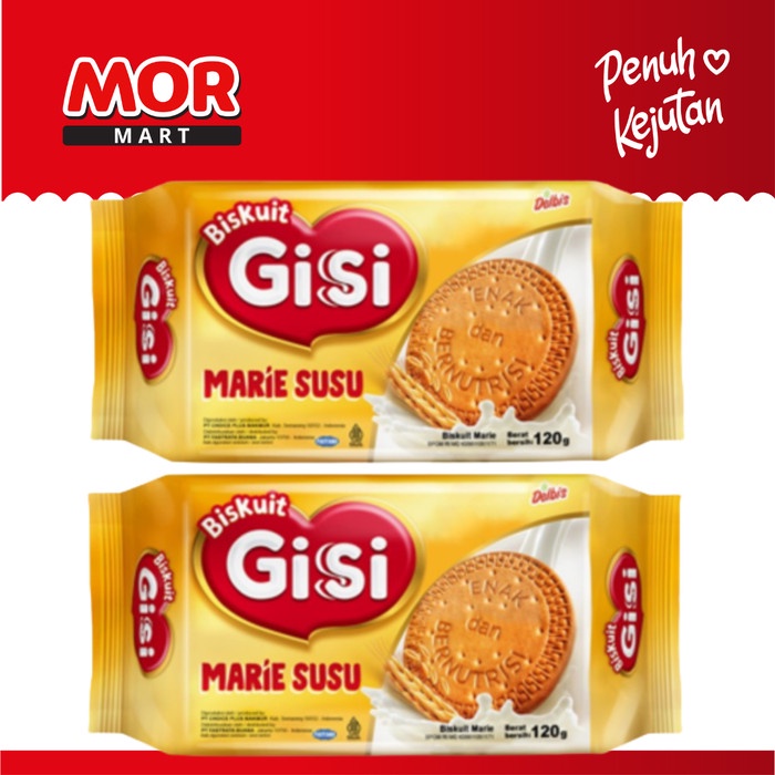 Jual Buy 1 Get 1 - GISI Marie Susu 120gr Biskuit Marie Rasa Susu ...