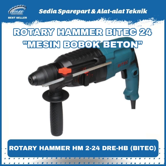 Jual MESIN BOBOK BETON ROTARY HAMMER HM 2-24 DRE-HB BITEC | Shopee Indonesia