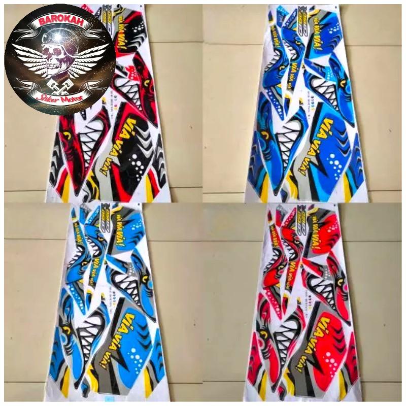 Jual AJS Striping stiker motor Honda cb 150 r cb150r led variasi SHARK ...