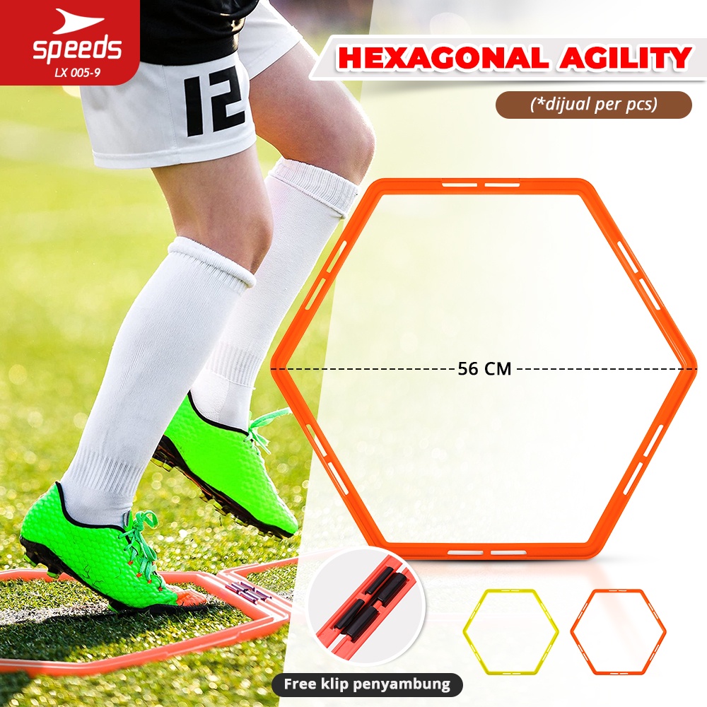 Jual SPEEDS Agility Heksagonal Portable Alat LAtihan Ketangkasan Kaki ...